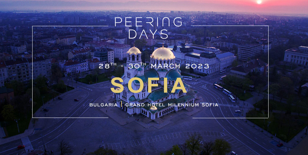 Evolink sponsoring the Peering Days in Sofia